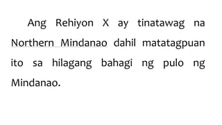 Topograpiya ng mga Rehiyon sa Mindanao | PPTX