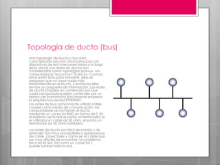 Topologías de la red | PPTX