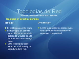 Topologías de red | PPTX