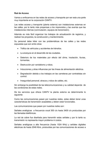 Topologia Y Redes Cantv Y Movilnet | DOC