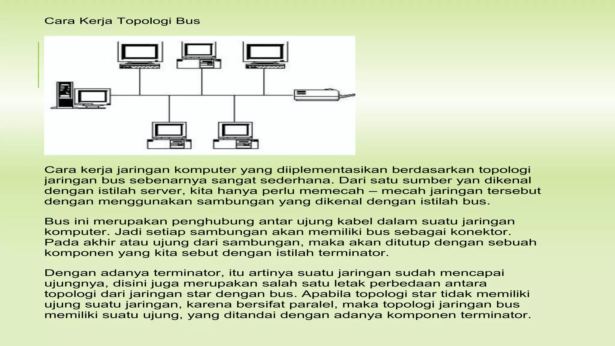 Topologi bus | PPTX