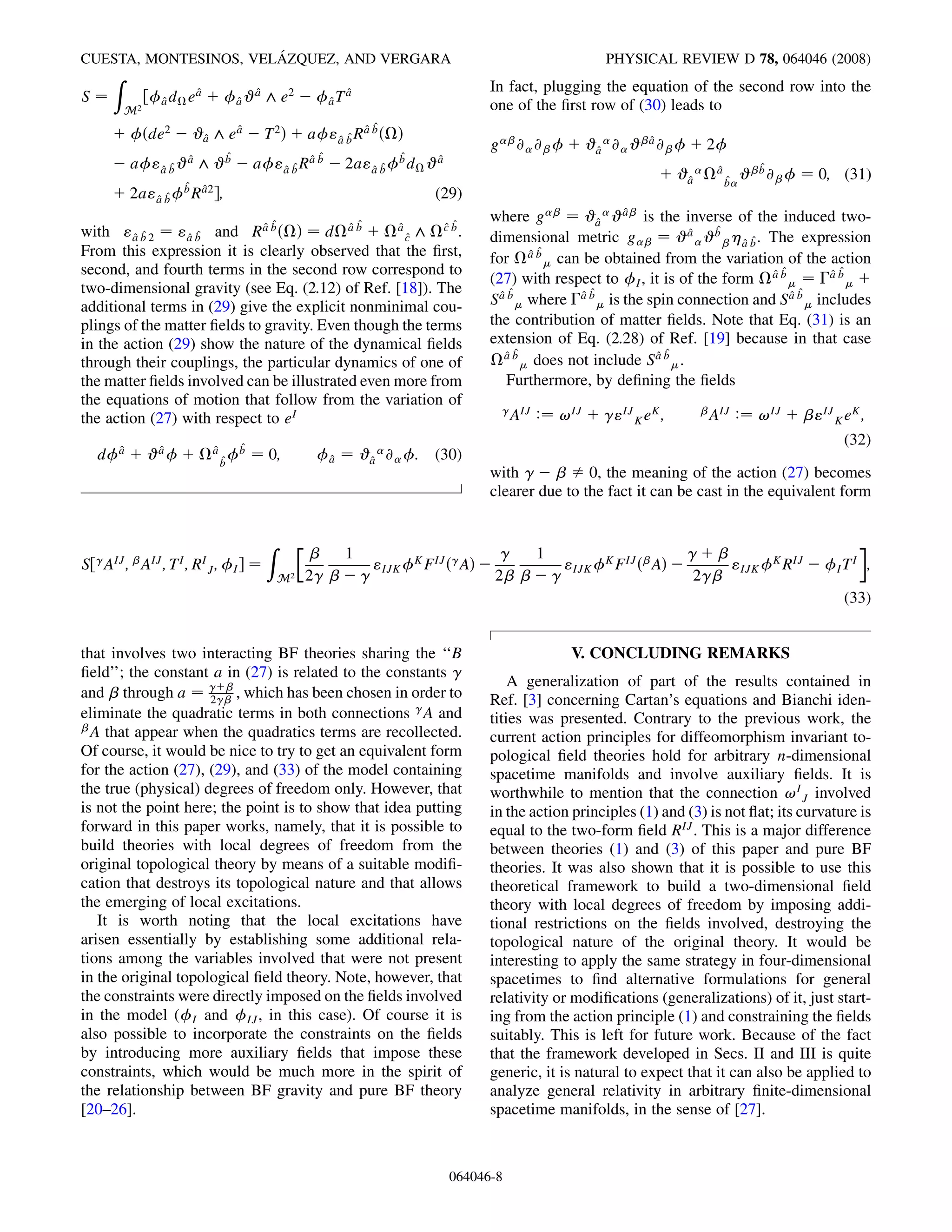 Topological Field Theories In N Dimensional Spacetimes And Cartans Equations | PDF