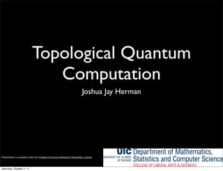 Topological quantumcomputation | PDF