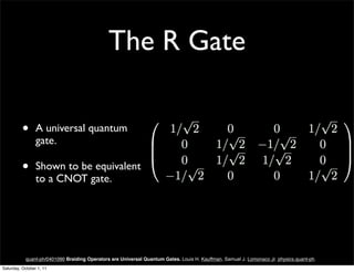 Topological quantumcomputation | PDF