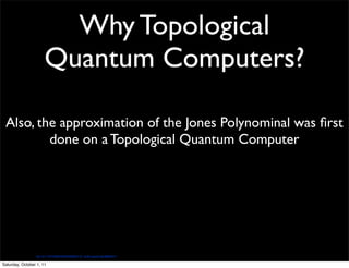 Topological quantumcomputation | PDF
