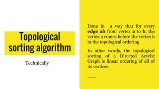 Topological sort | PPT