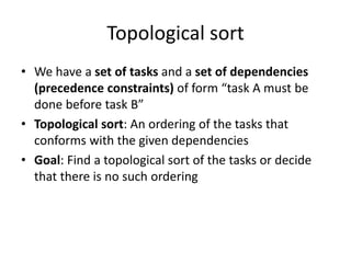 Topological sort | PPT