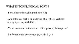 Topological sort | PPT