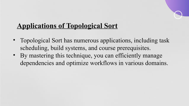 an introduction to Topological Sort.pptx | Technology & Computing