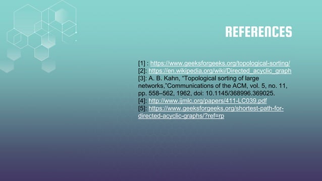 Topological Sort and Shortest Path in Directed Acyclic Graph with ...