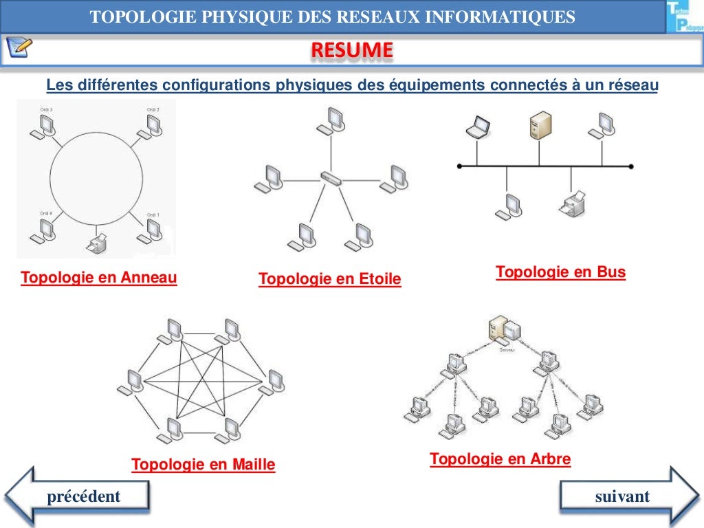 Les Topologies Physiques des réseaux informatiques