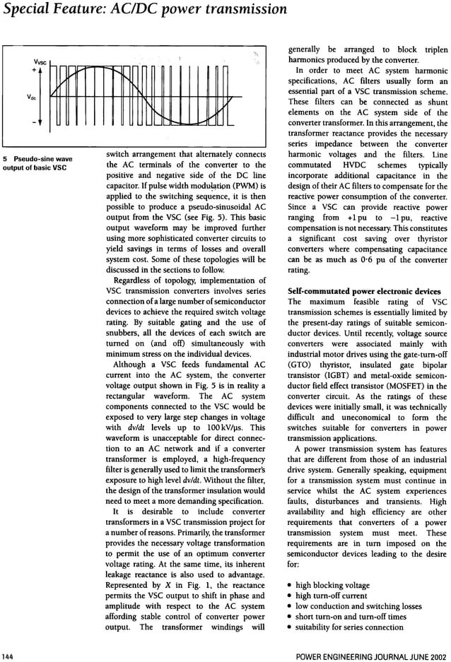 Topologies for vsc transmission | PDF