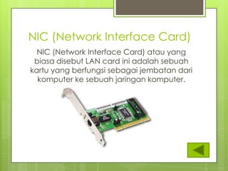 Topologi, hardware & pengamanan jaringan | PPT