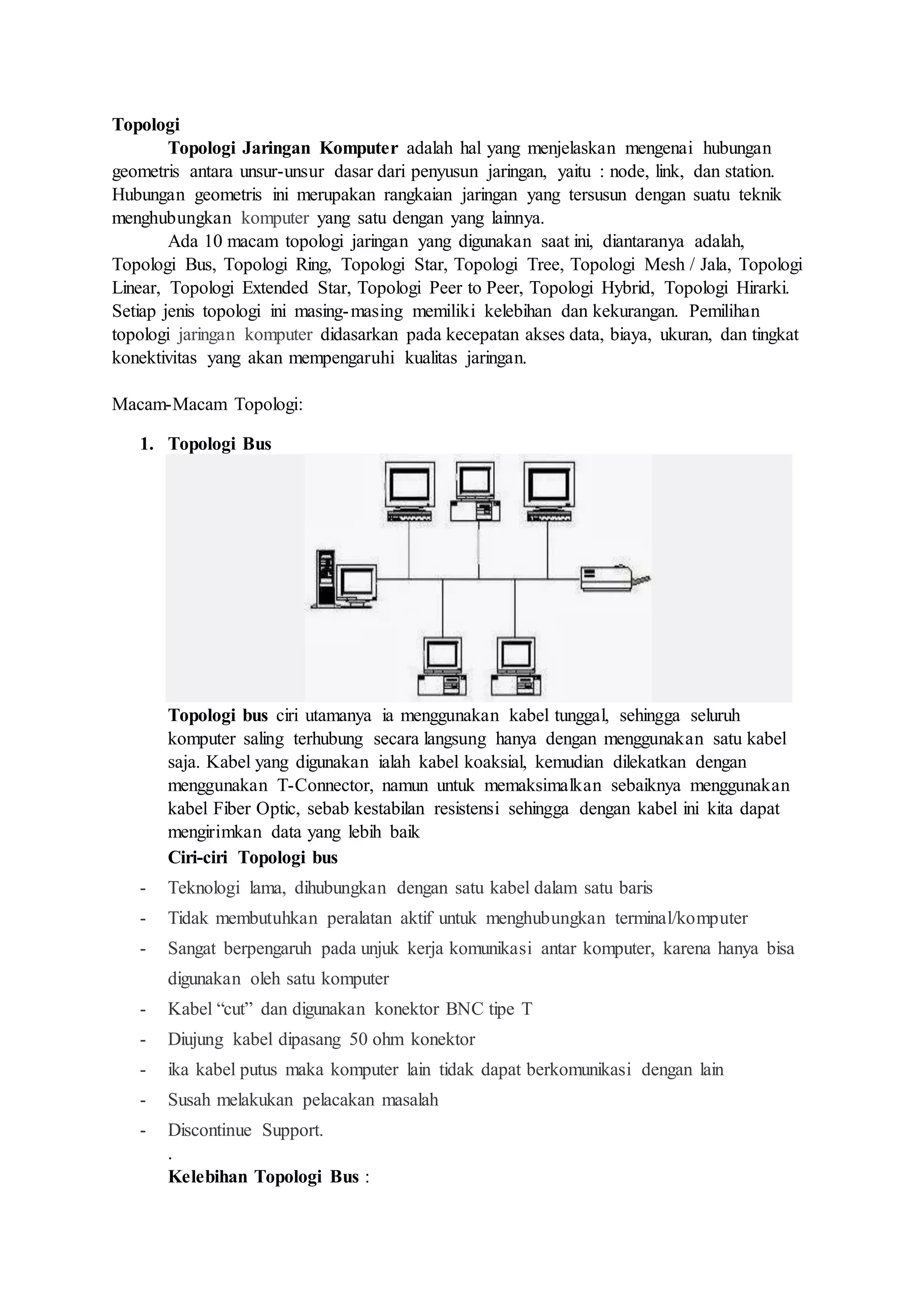 Topologi jaringan | DOCX
