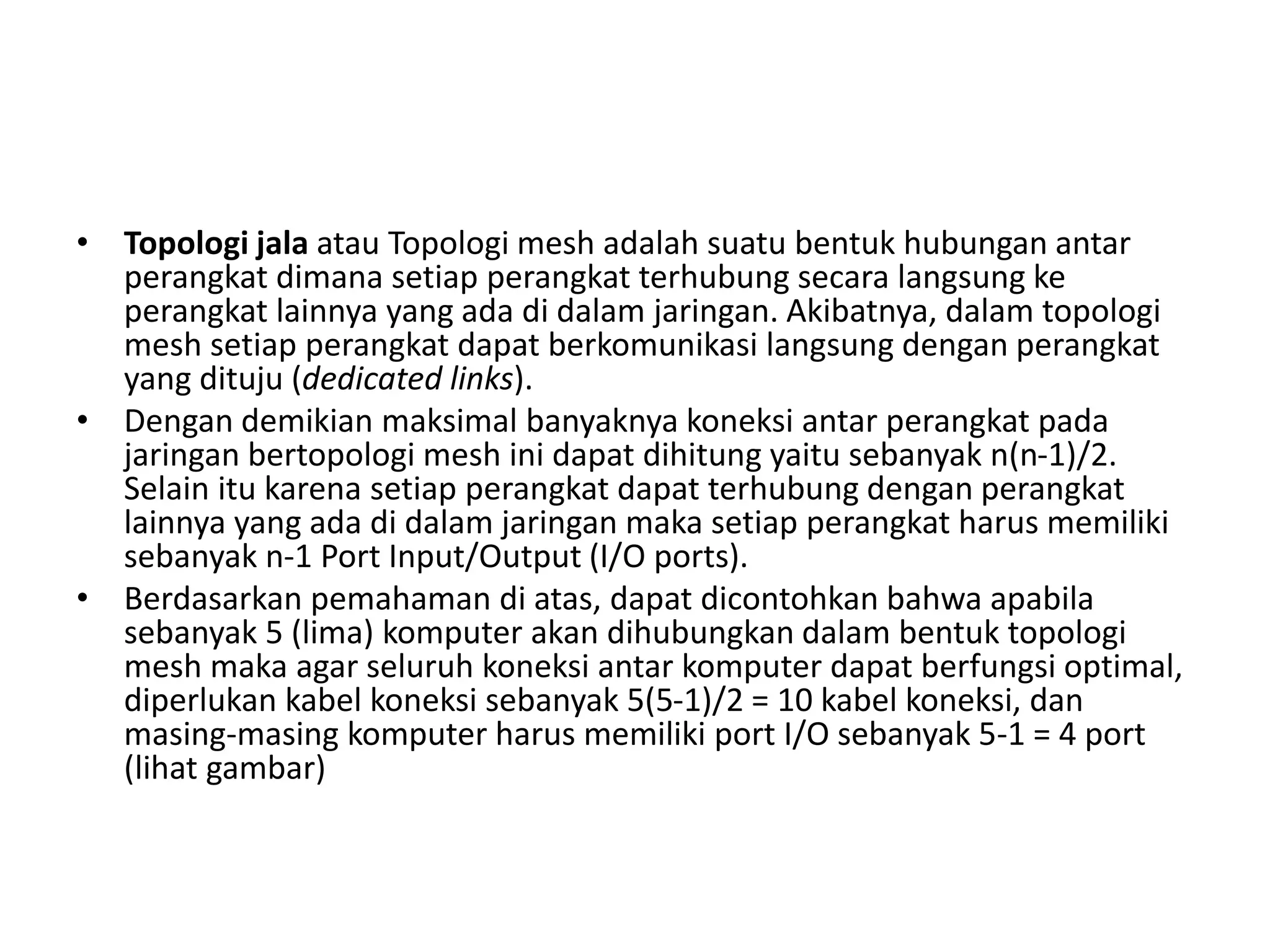 Topologi jaringan | PPTX