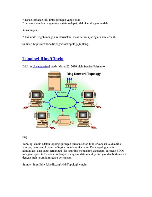 Topologi jaringan komputer | PDF