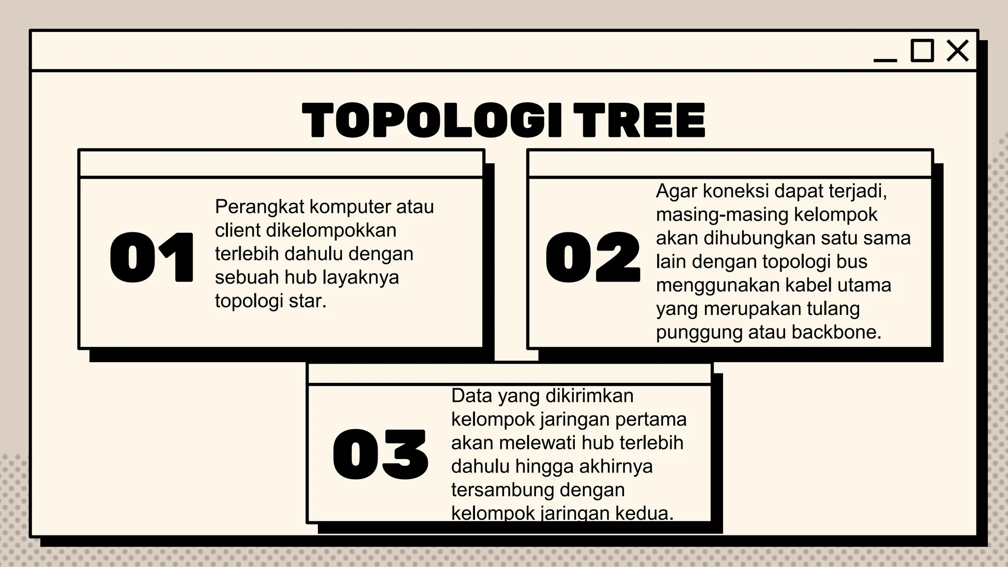 TOPOLOGI TREE dalam jaringan lokal (informatika) | PPTX