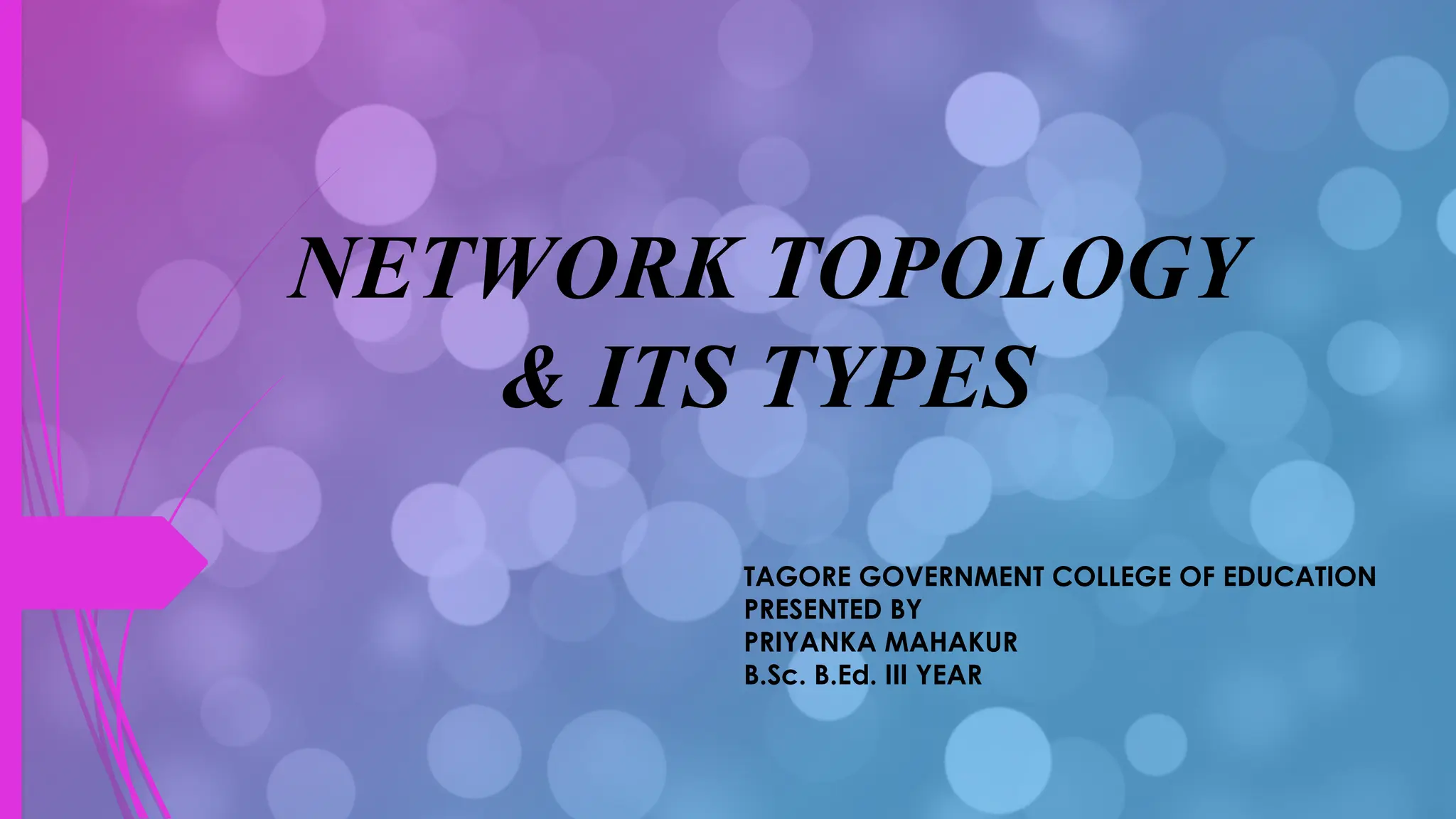 Network topology and it's types | PPT