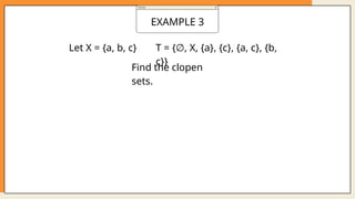 Topology for Master of Arts in Education (MAEd) major in Mathematics ...