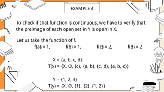 Topology for Master of Arts in Education (MAEd) major in Mathematics ...