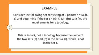 Topology for Master of Arts in Education (MAEd) major in Mathematics ...