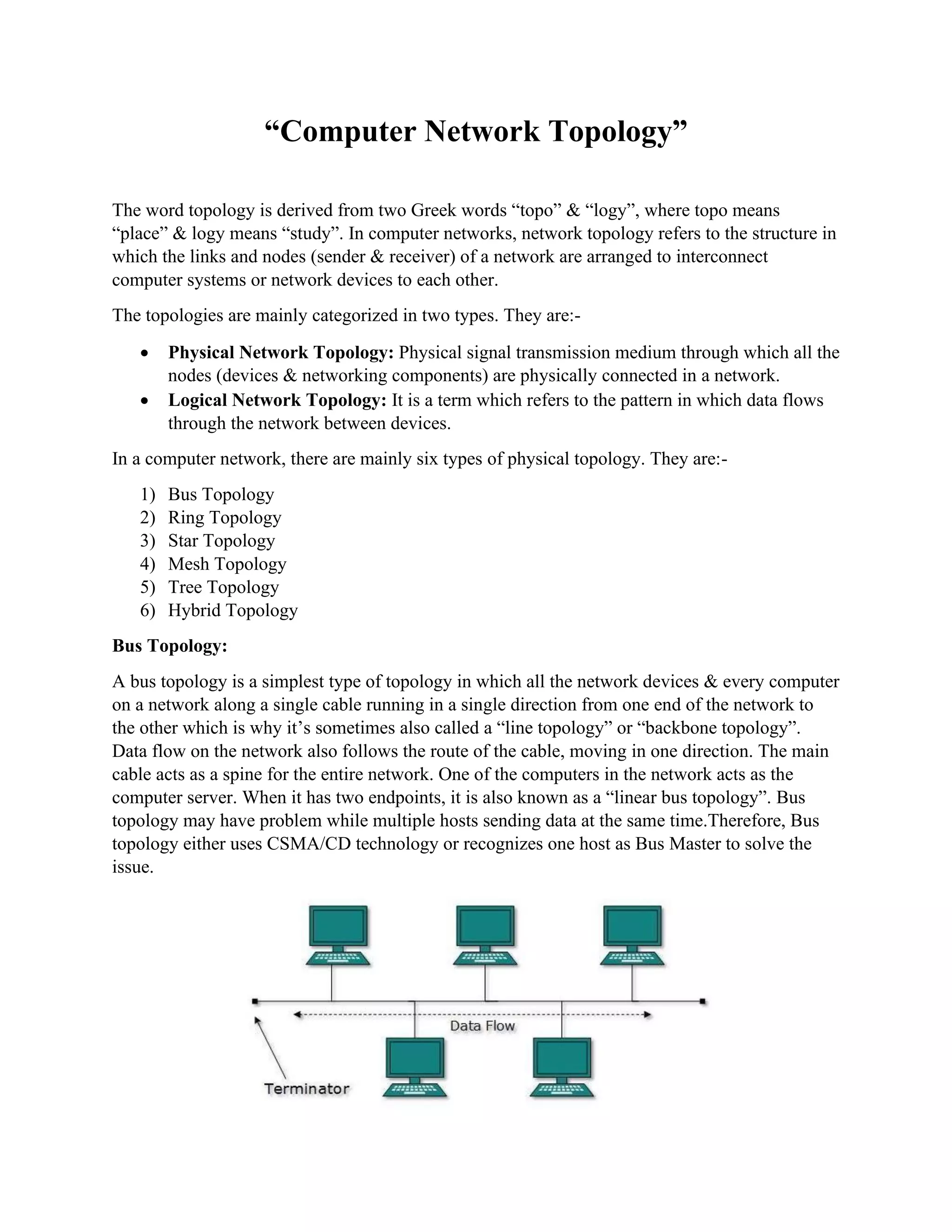 Network Topologies | PDF