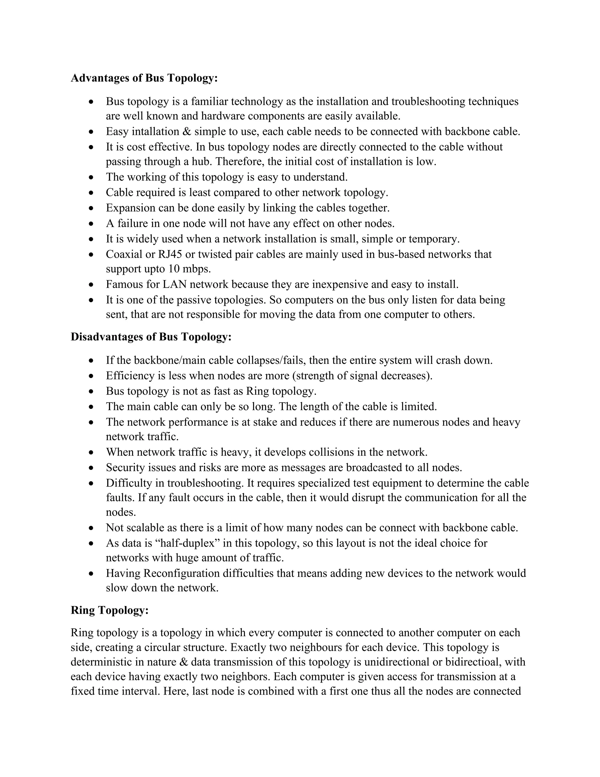 Network Topologies | PDF