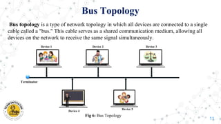 Computer Network Topology:( Bus,Star,Ring,Mesh,Tree) | PPTX