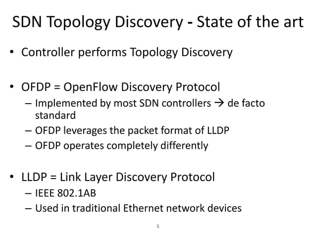 Efficient Topology Discovery in Software Defined Networks | PPT