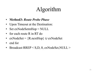 Topology hiding Multipath Routing Protocol in MANET | PPT