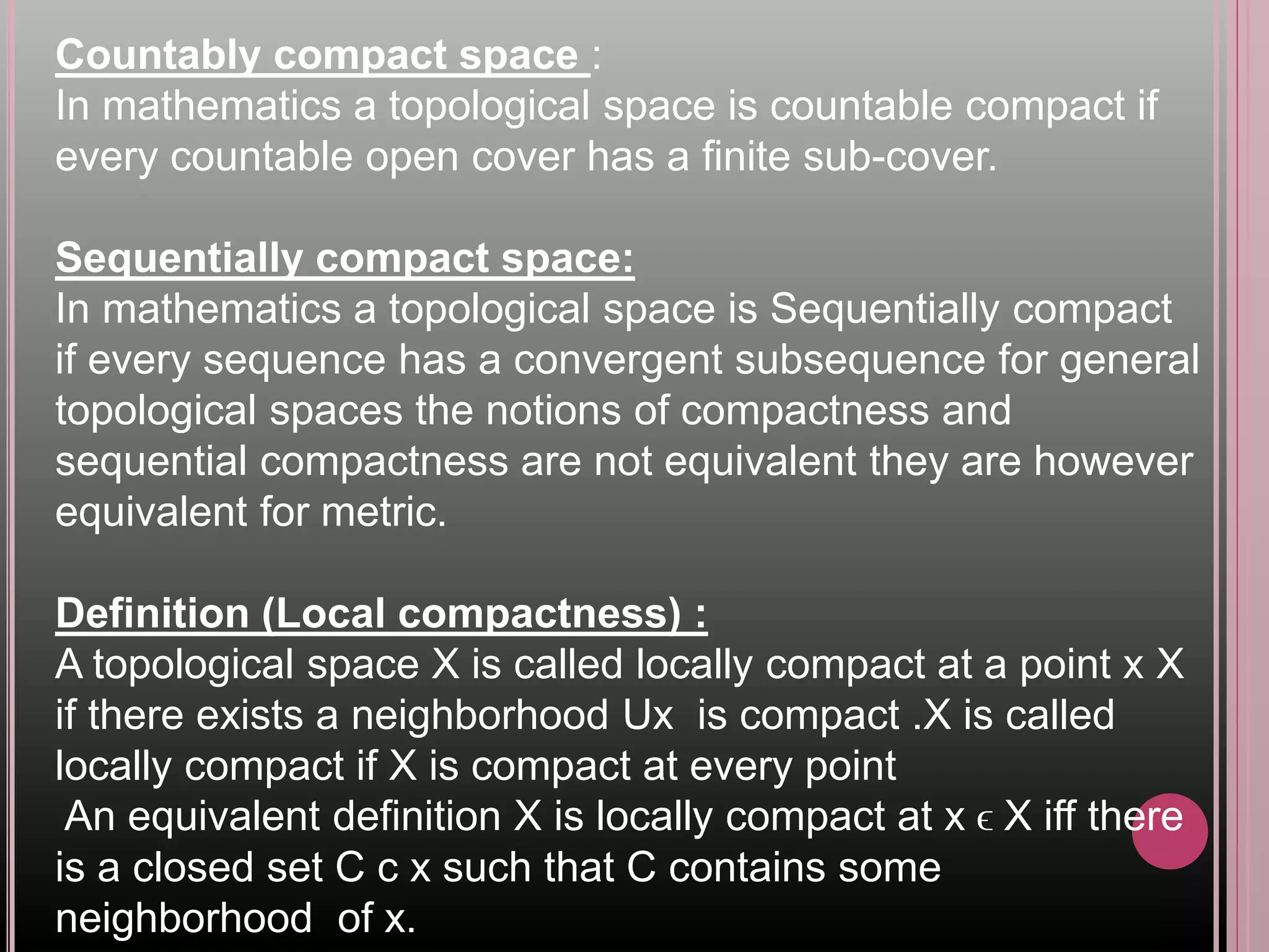 Topology M.Sc. 2 semester Mathematics compactness, unit - 4 | PPTX