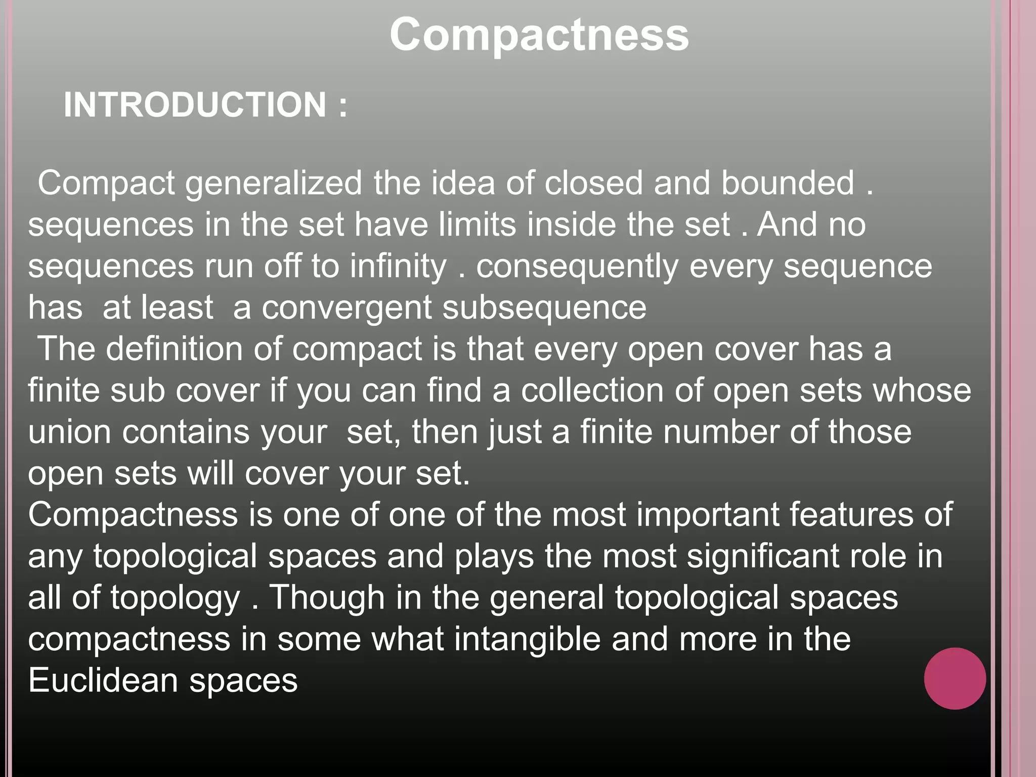 Topology M.Sc. 2 semester Mathematics compactness, unit - 4 | PPTX