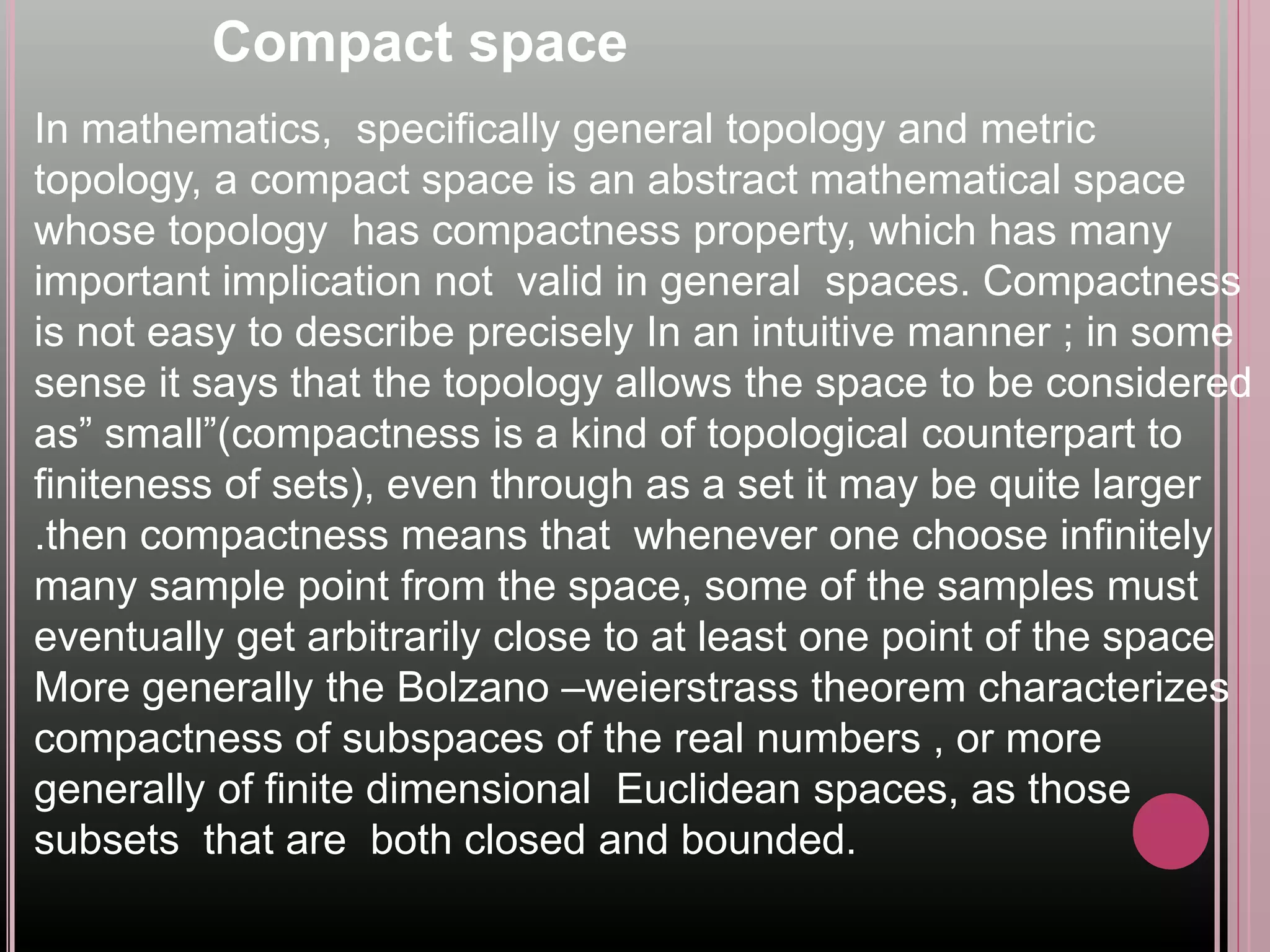 Topology Msc 2 Semester Mathematics Compactness Unit 4 Pptx Maps And Navigation