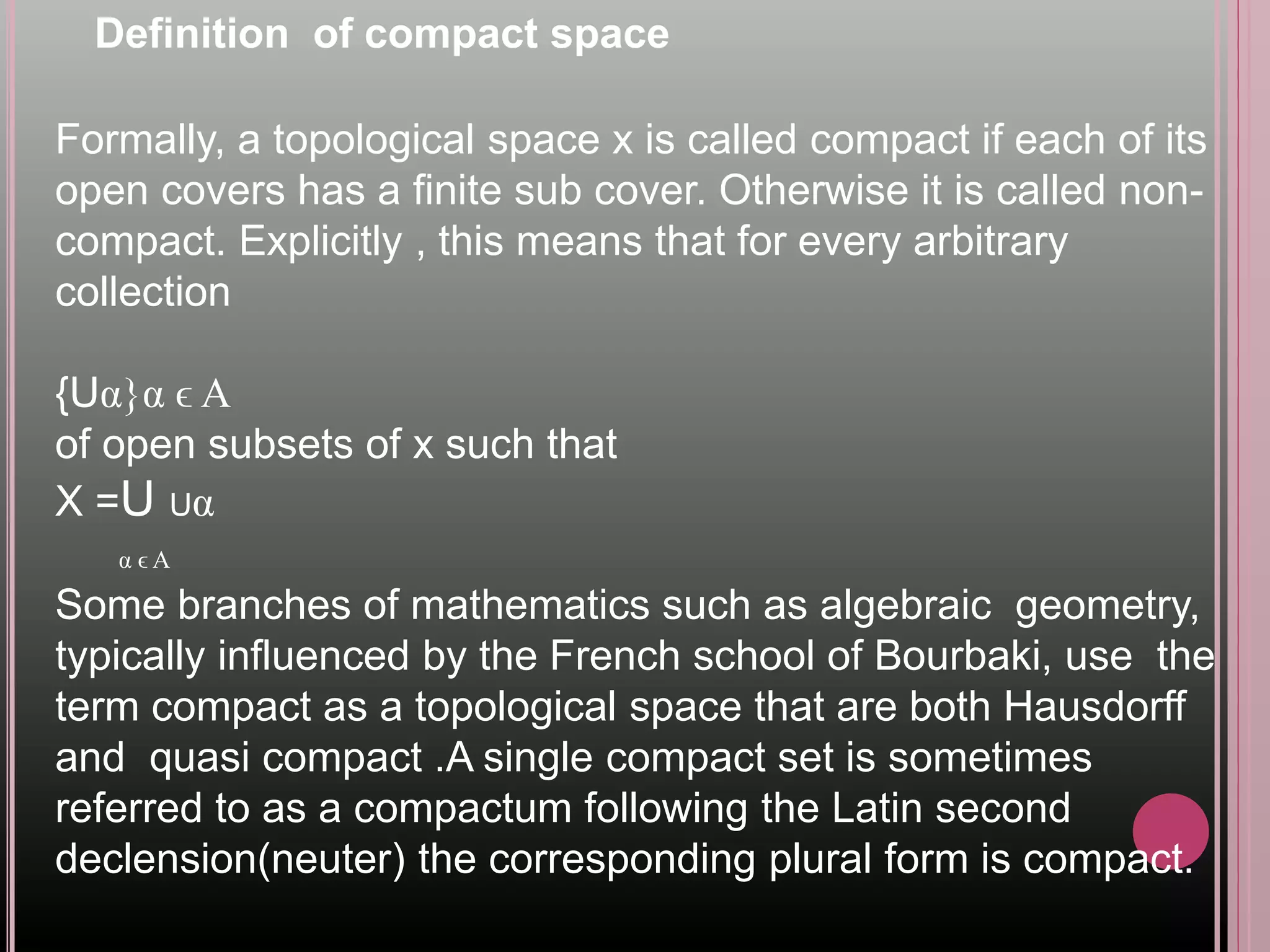 Topology M.Sc. 2 semester Mathematics compactness, unit - 4 | PPTX