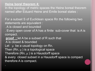Topology M.Sc. 2 semester Mathematics compactness, unit - 4 | PPTX