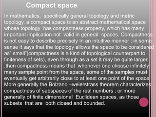 Topology M.Sc. 2 semester Mathematics compactness, unit - 4 | PPTX