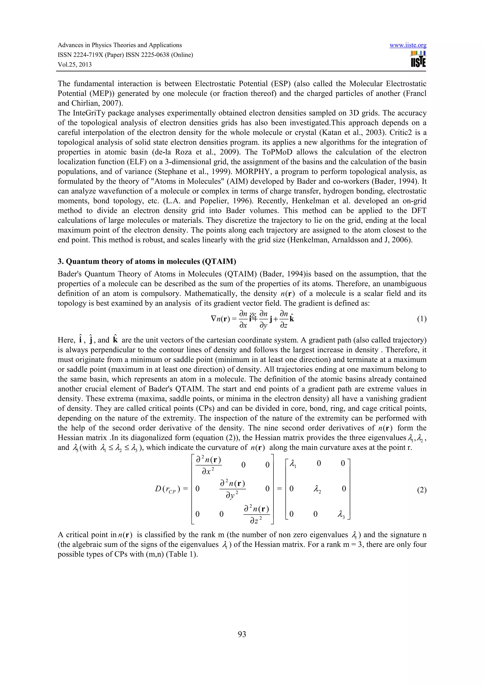 Topology of charge density from pseudopotential density functional theory calculations | PDF