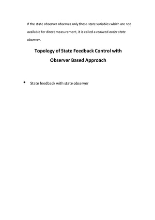 Topology of State Feedback Control with Observer.docx