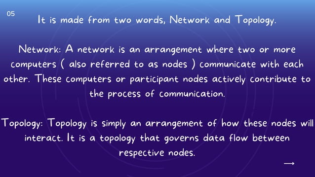 Topology of the Network class 8 .ppt pdf | PDF