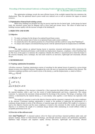 Topology optimisation of braced frames for high rise buildings | PDF ...