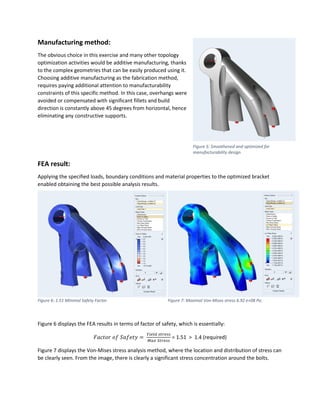 Topology optimization - Metal Bracket | PDF