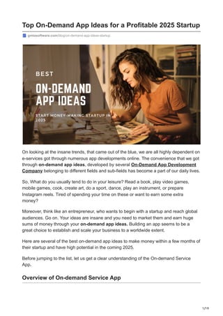 Top On-Demand App Ideas for a Profitable 2025 Startup.pdf