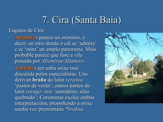 Toponimia de silleda ii (cervaña, cira, cortegada, chapa) | PPT
