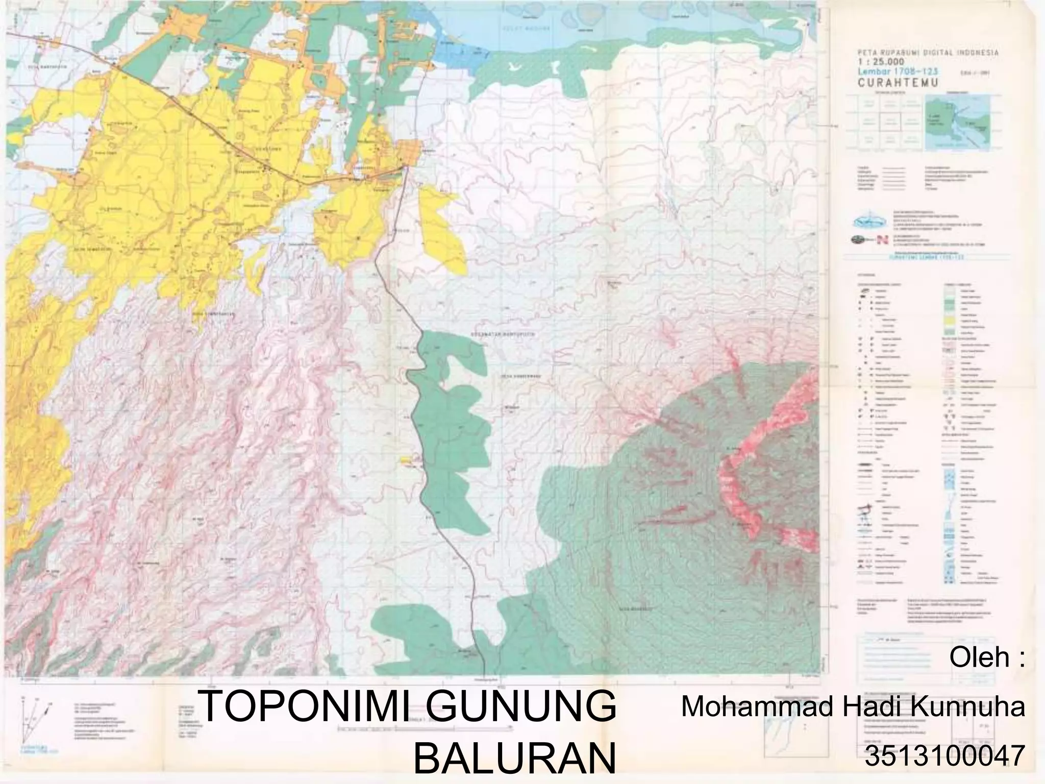 Toponimi gunung baluran | PPTX