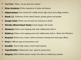 Top online student tools | KEY