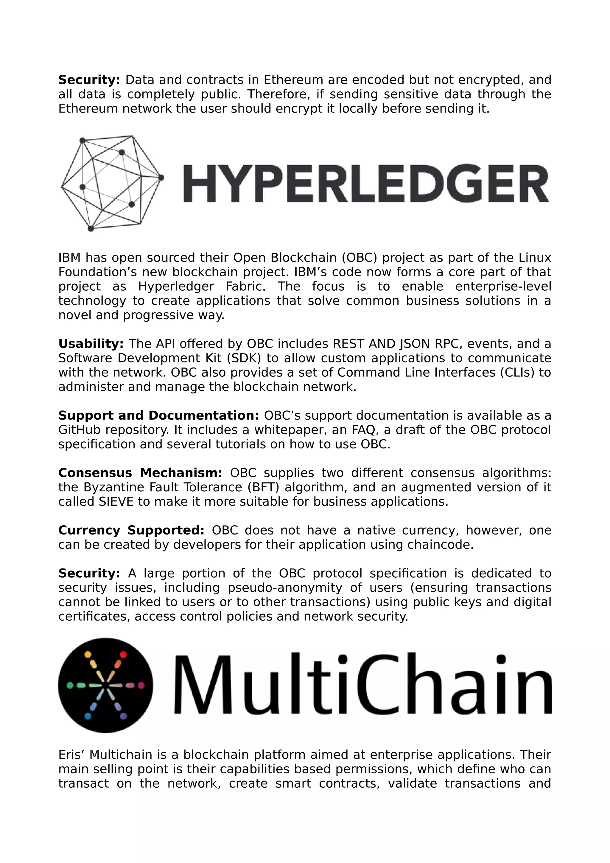 Top open source blockchain platforms of 2018 | PDF