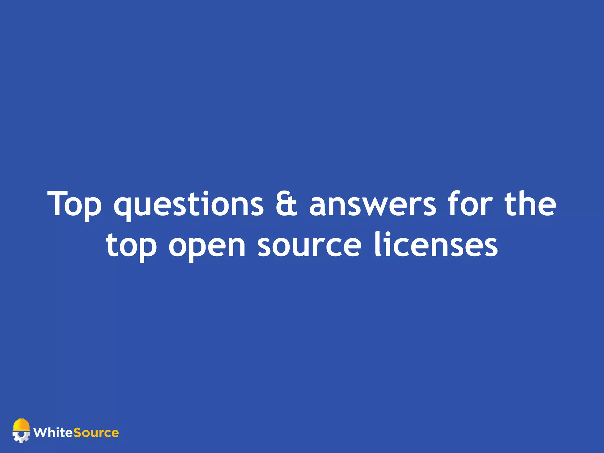 Top Open Source Licenses Explained | PDF