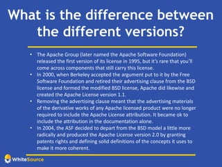 Top Open Source Licenses Explained | PPT