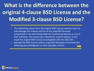 Top Open Source Licenses Explained | PPT
