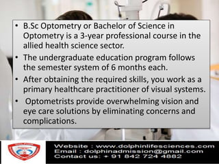 Top Optometry Colleges in South India | PPTX | Eye and Vision ...